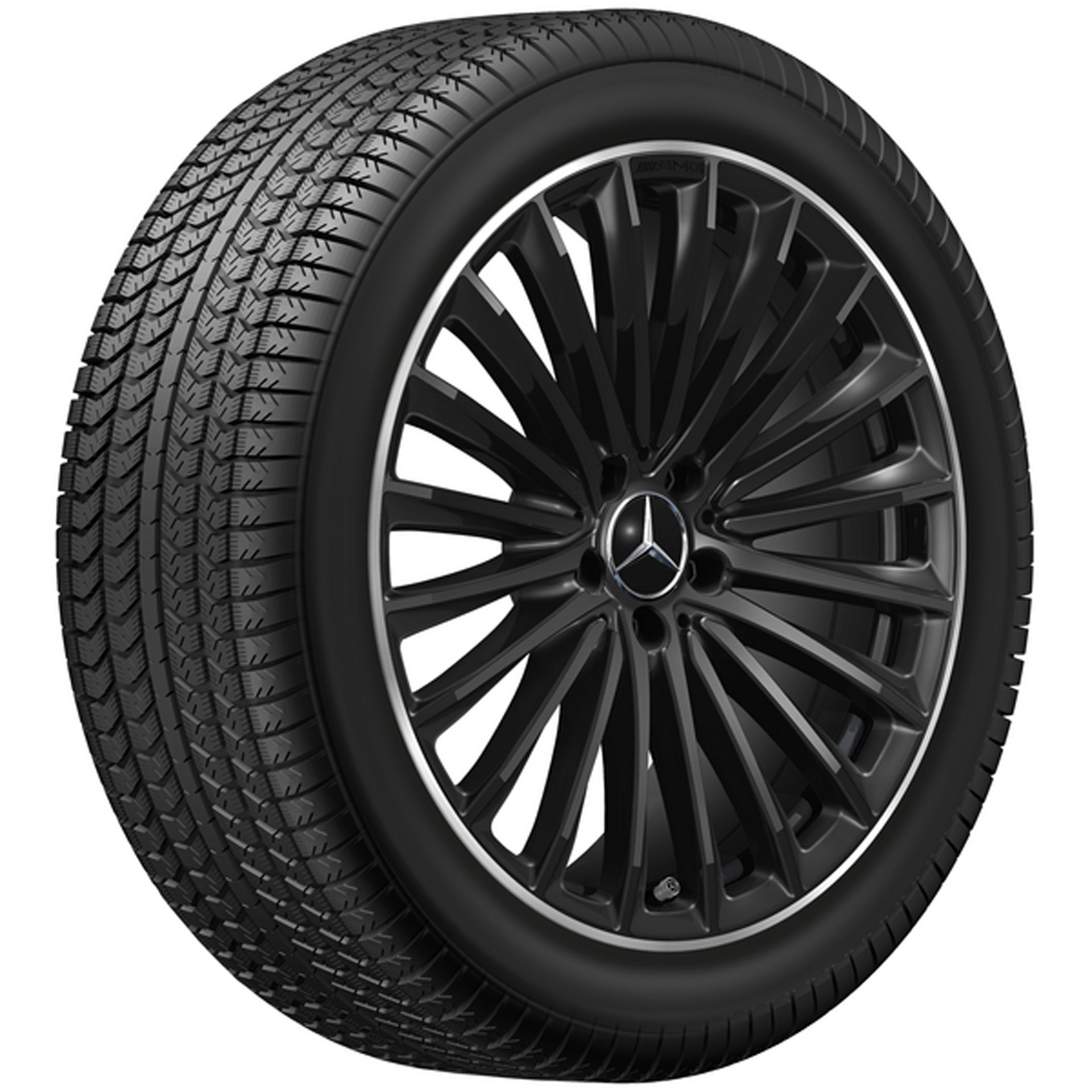 Mercedes-AMG 20 Zoll Leichtmetallfelge GLC X254 schwarz glan...