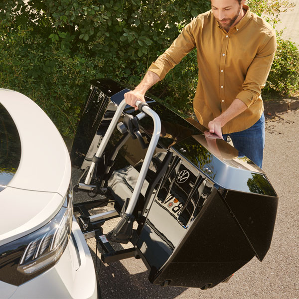 Volkswagen Heckbox Anhängekupplung Transportbox schwarz 0000...