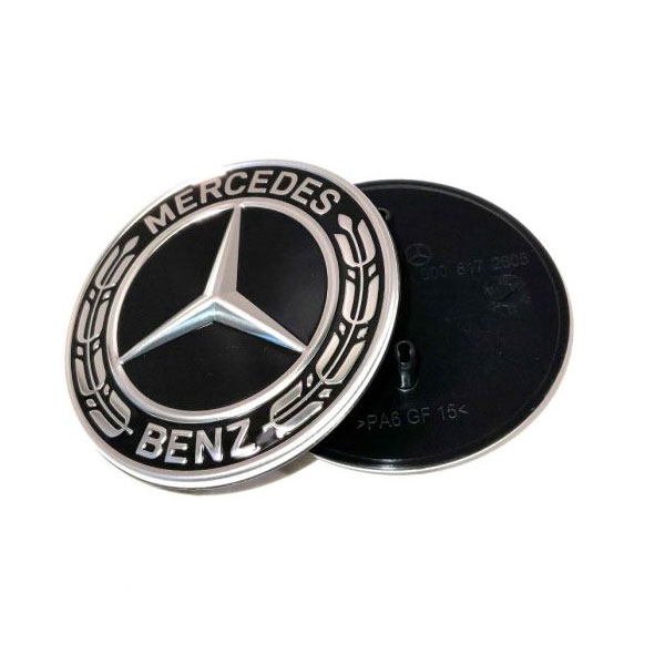 Mercedes-Benz Logo schwarz für Motorhaube A0008172605...